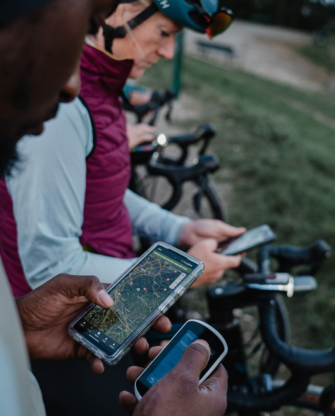 La navigation Komoot en direct sur les produits Garmin