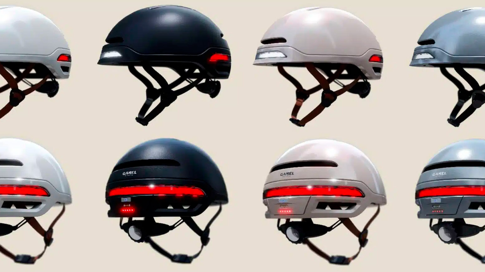 L'astucieux casque à clignotants intégrés de Gamel Helmets
