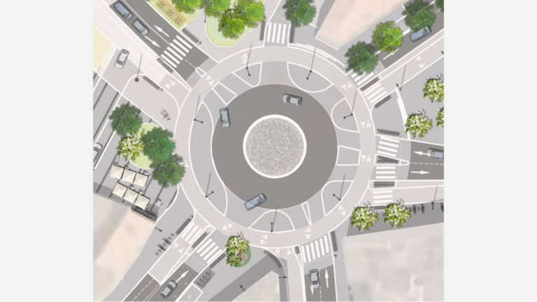 Giratoire hollandais : c'est quoi ce nouveau rond-point avec une piste cyclable